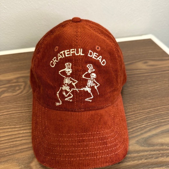Grateful Dead | Accessories | Grateful Dead Skeleton Corduroy Hat Rust ...